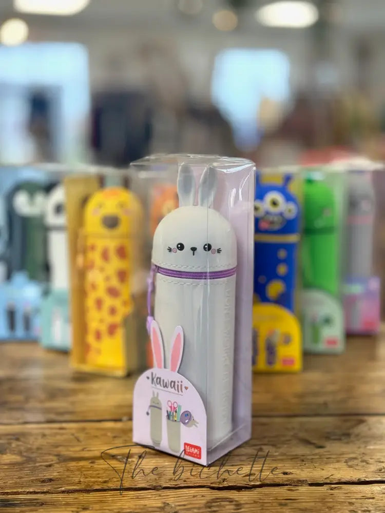2-in-1 Soft Silicone Rabbit Pencil Case • Kawaii • Legami – The bichette